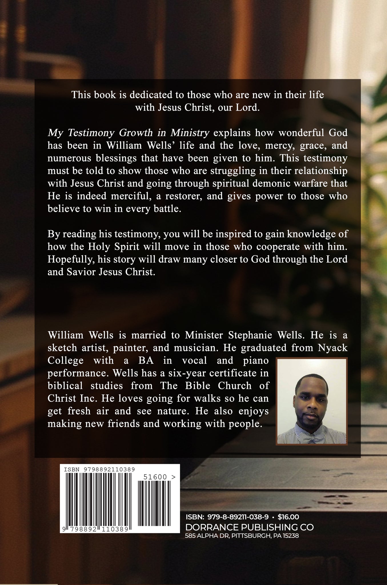 My Testimony Growth in Ministry – Dorrance Bookstore